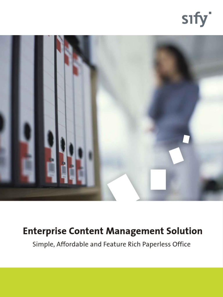 Sify DMS Brochure-V1.0 | PDF | Image Scanner | Areas Of Computer Science