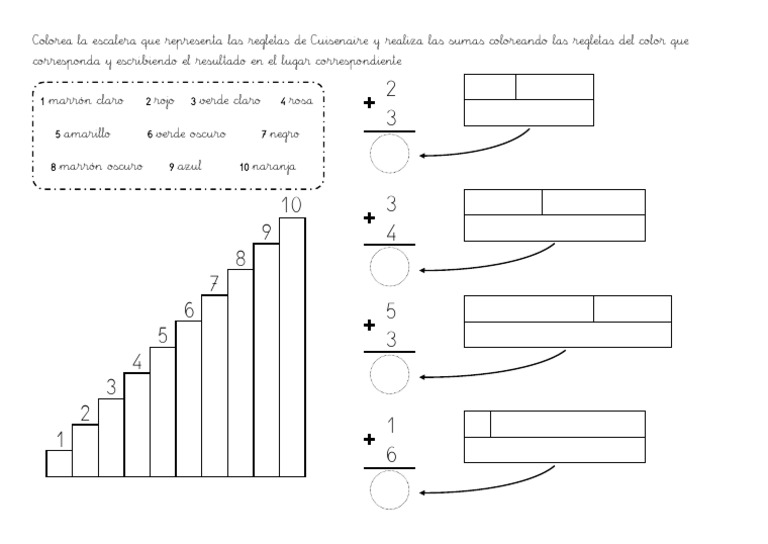 Sumas Verticales Con Regletas | PDF