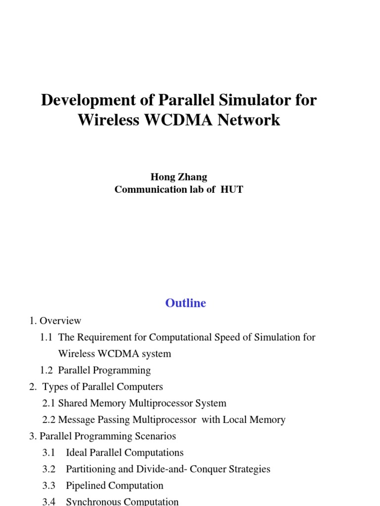 Parallel Presentation Pdf Parallel Computing Central Processing Unit