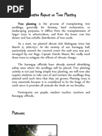 Narrative Report On Tree Planting | PDF
