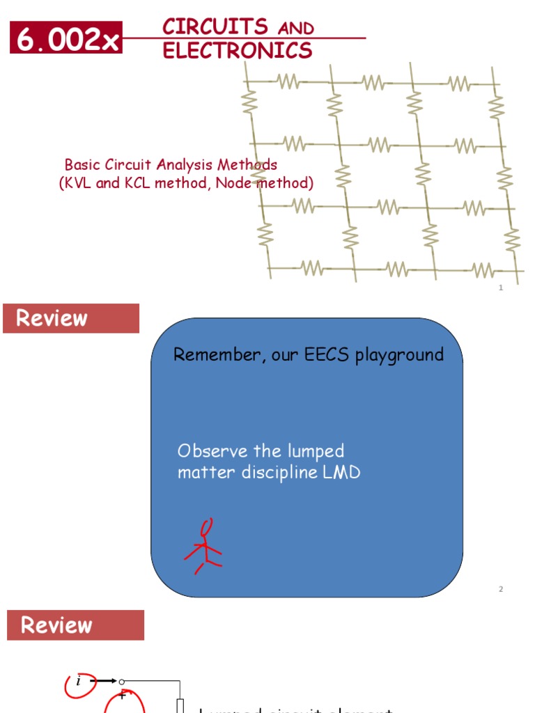 Circuit analysis methods | PDF | Network Analysis (Electrical Circuits ...
