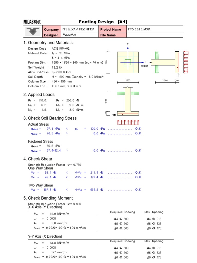 MIDAS/Set: 1. Geometry and Materials | PDF