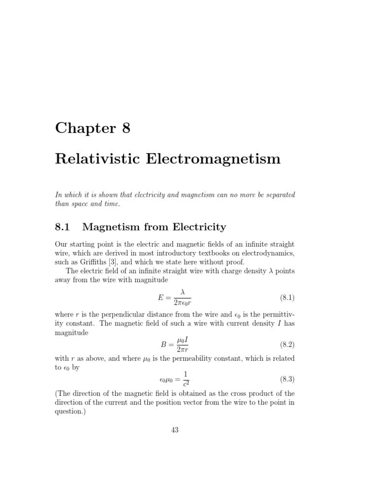Electromagnetic PDF | PDF | Special Relativity | Maxwell's Equations
