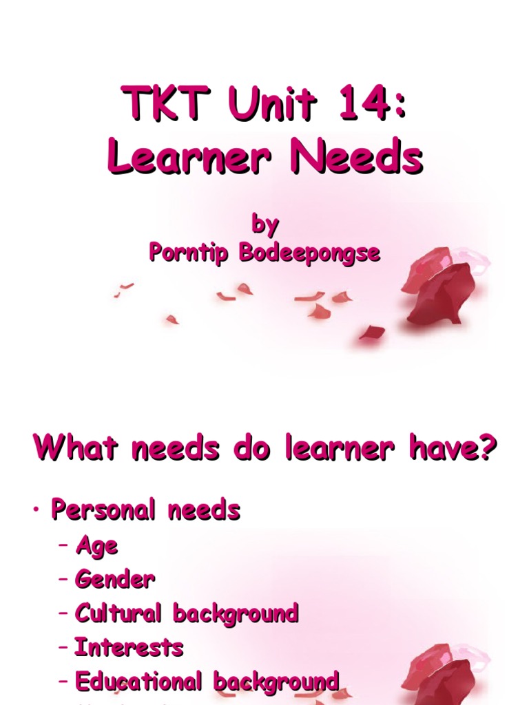 TKT Unit 14 | PDF | Career & Growth | Foreign Language Studies