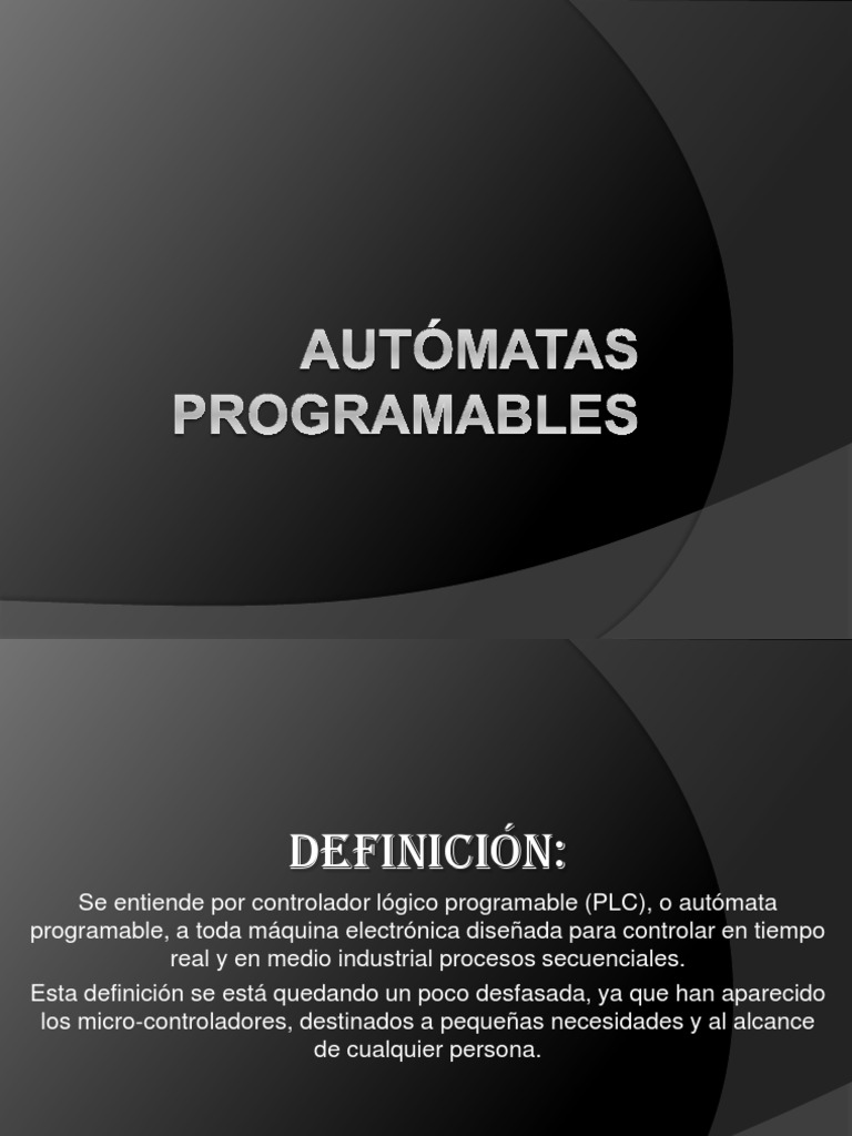 Autómatas Programables | PDF | Controlador lógico programable | Unidad ...