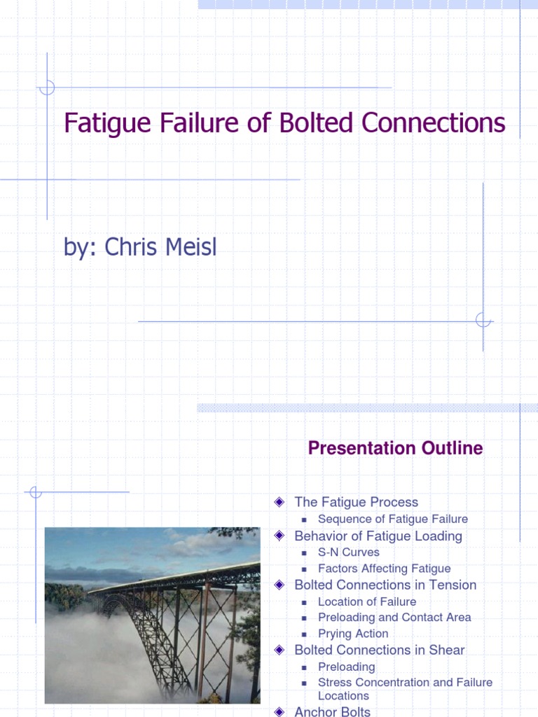 Fatigue in Bolted Connections | PDF | Fatigue (Material) | Fracture