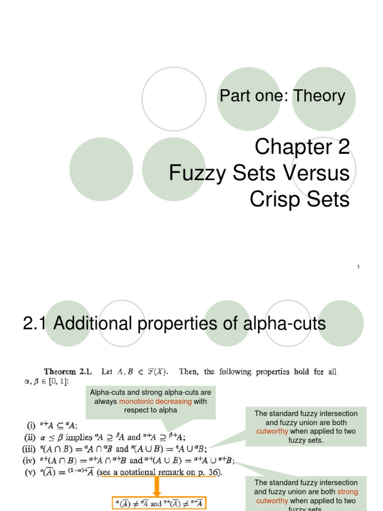 Fuzzy Sets Versus Crisp Sets: Part One: Theory | PDF | Function (Mathematics) | Abstract Algebra
