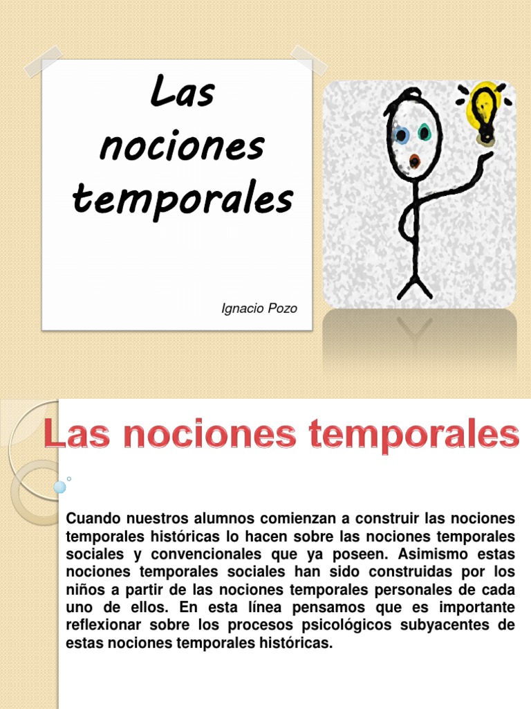 Las Nociones Temporales | PDF | Complejidad | Hora