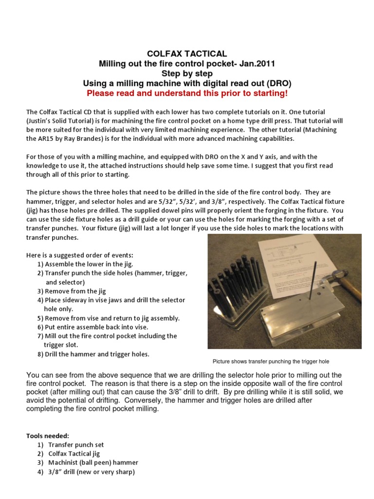 Fire Control Pocket With A DRO | PDF | Drill | Drilling
