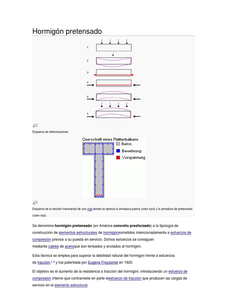 Hormigón Pretensado Pdf Hormigón Pretensado Diseño Arquitectonico