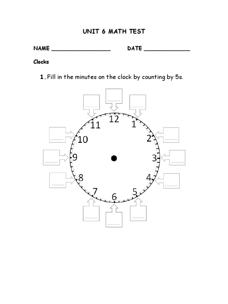 Grade 6 Unit 6 Math Test | PDF