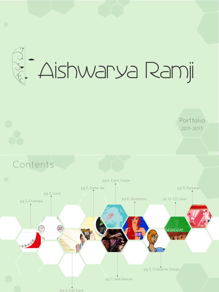 Aishwarya Ramji Graphic Design Portfolio | PDF | Adobe Photoshop ...