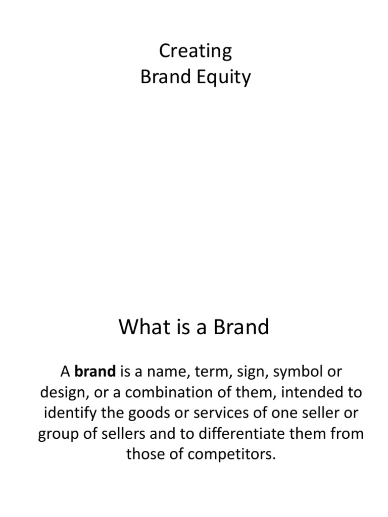 Chapter 10. Creating Brand Equity | PDF | Brand | Marketing