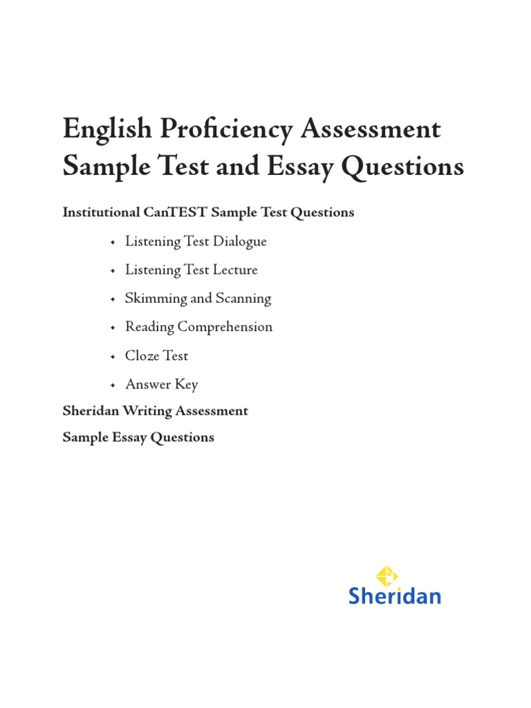 English Proficiency Test Sample | Download Free PDF | Vitamin | Vitamin C