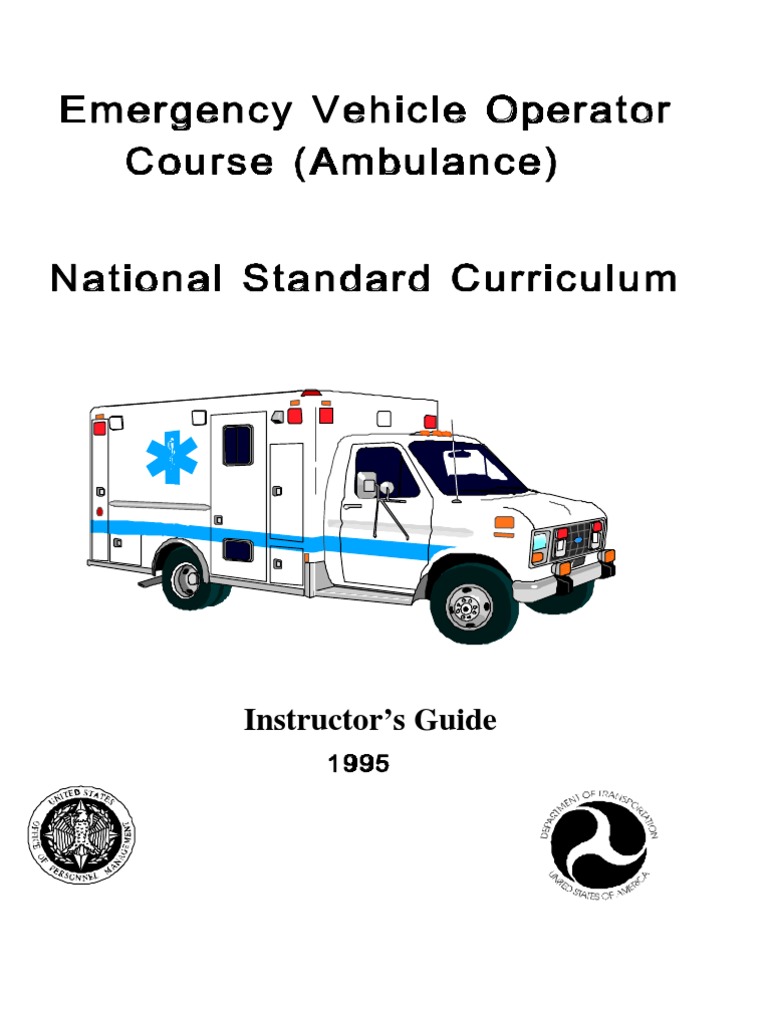 Emergency Vehicle Operator Course Guide | PDF | Ambulance | Driving