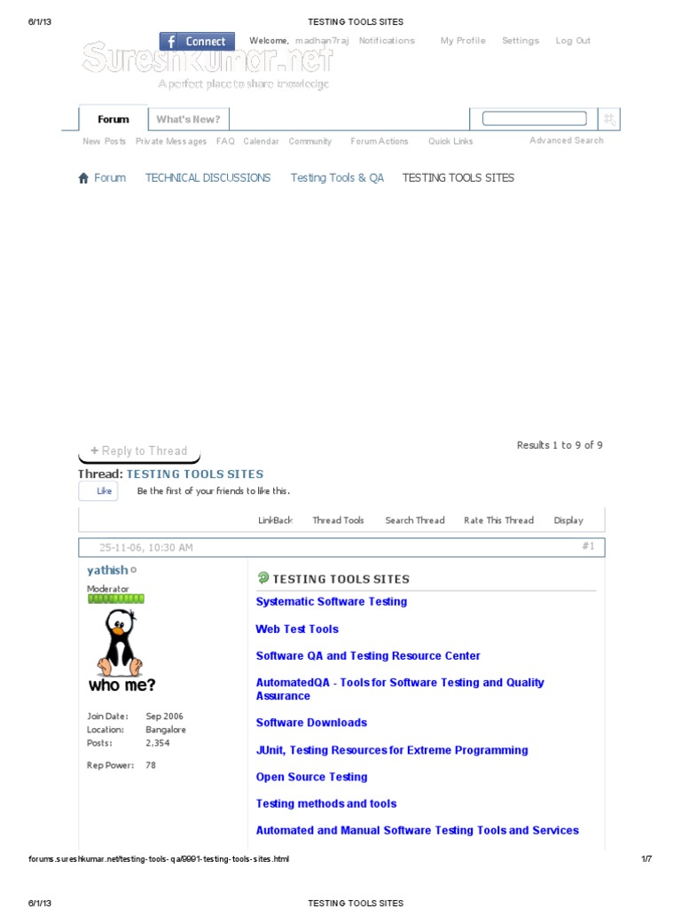 Forum Technical Discussions Testing Tools & QA: What's New? | Download ...
