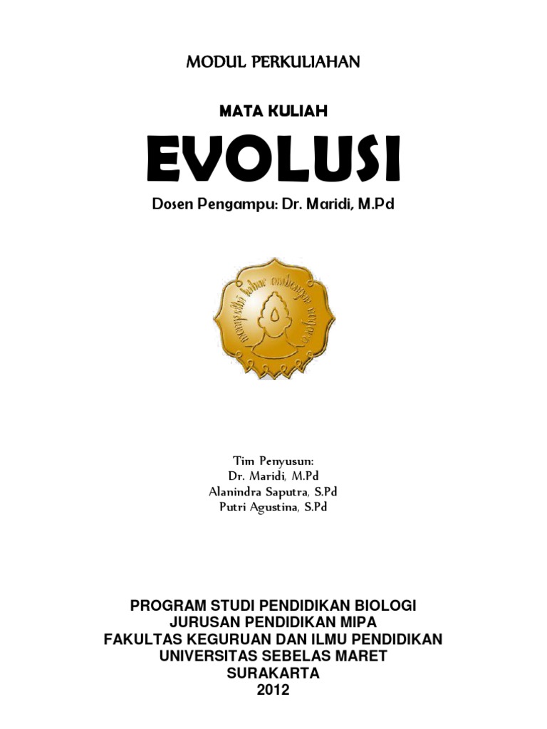 Modul Perkuliahan Evolusi Biologi | PDF