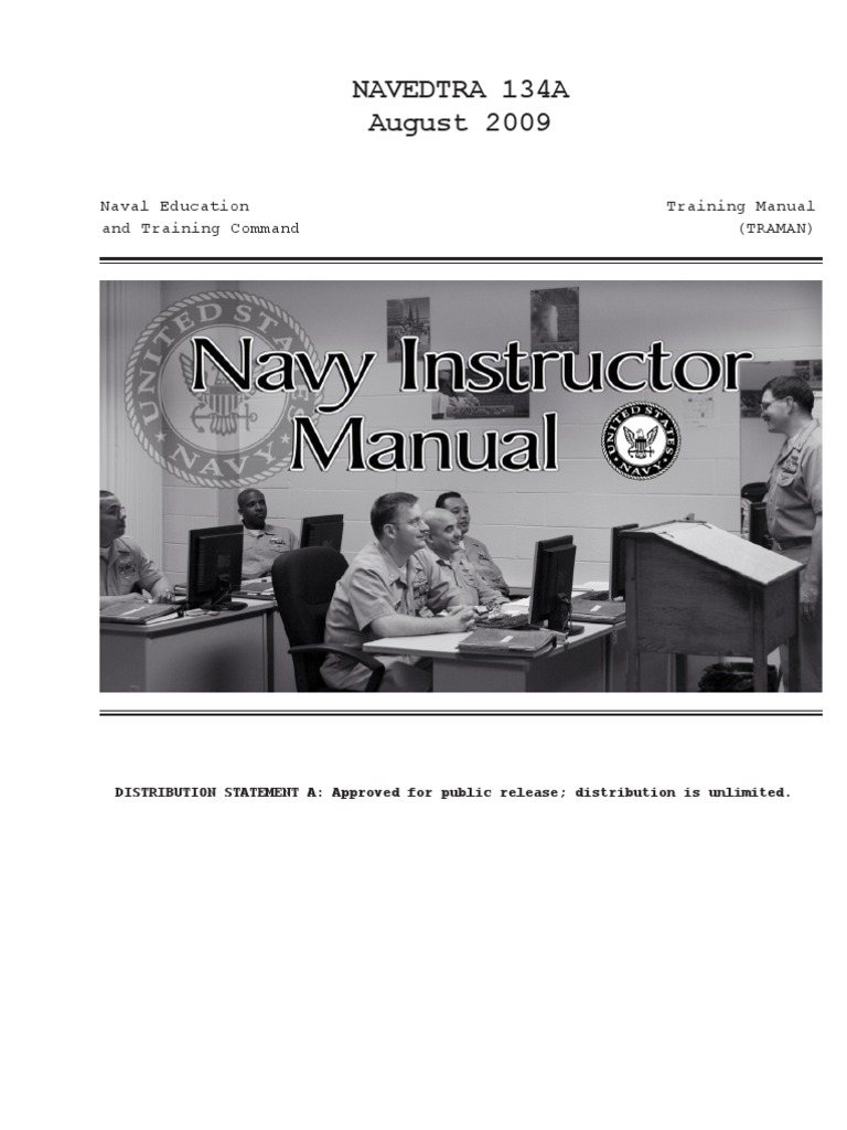 Navy Instructor Manual NAVEDTRA 134a | PDF | Business | Computers
