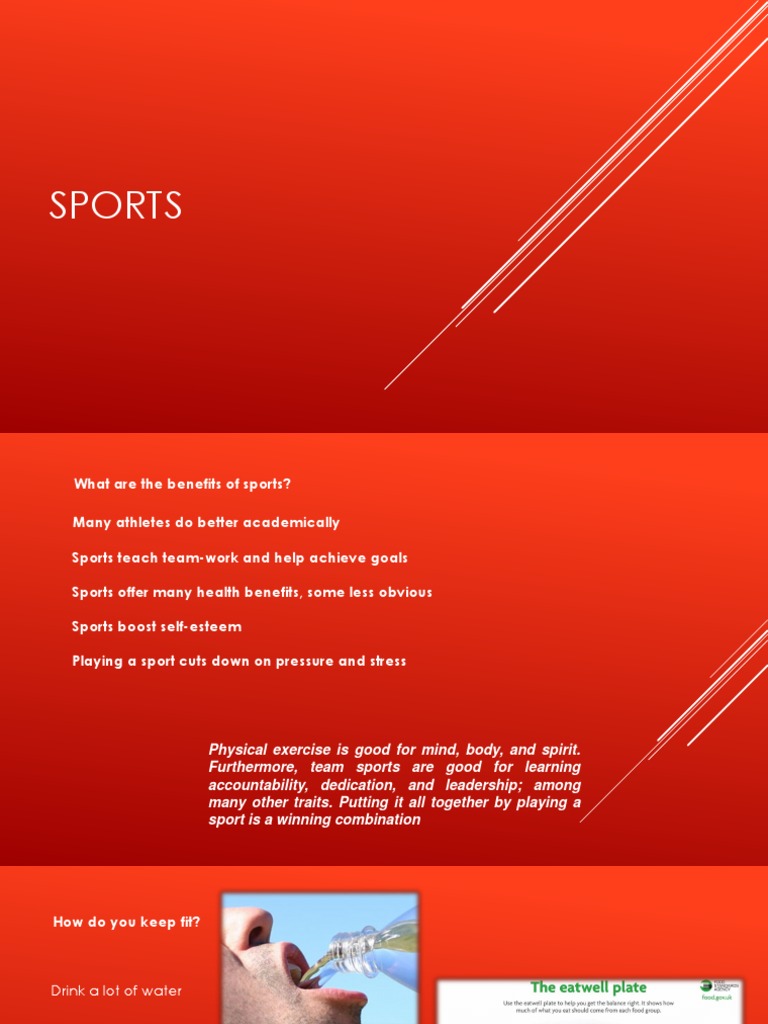 Benefits and Topics of Sports ESL | PDF | Stadium | Sports