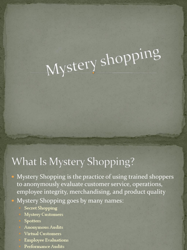 The Mystery Shopping Process | PDF | Accountability | Service Industries