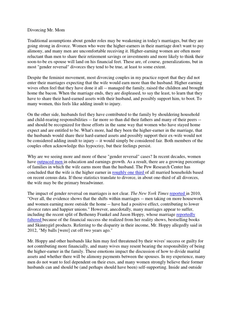 Spousal Support | PDF | Alimony | Husband