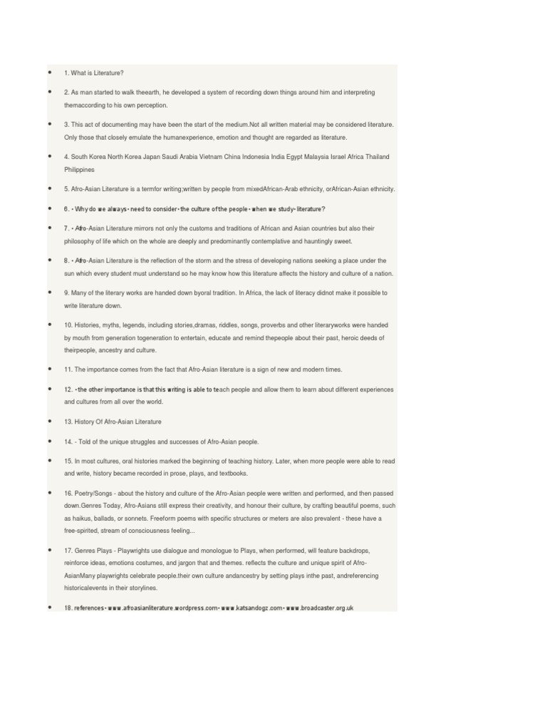 Afro-Asian Flags | PDF | Poetry | Traditions