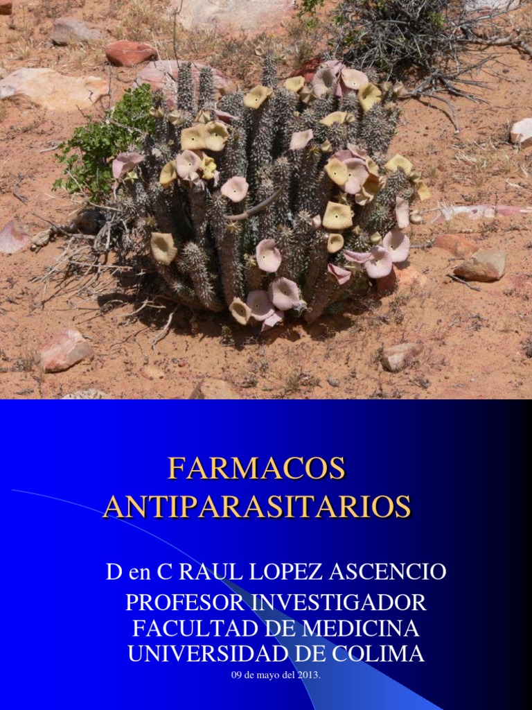 Farmacos Antiparasitarios 2013 | PDF | Especialidades Medicas | Medicina