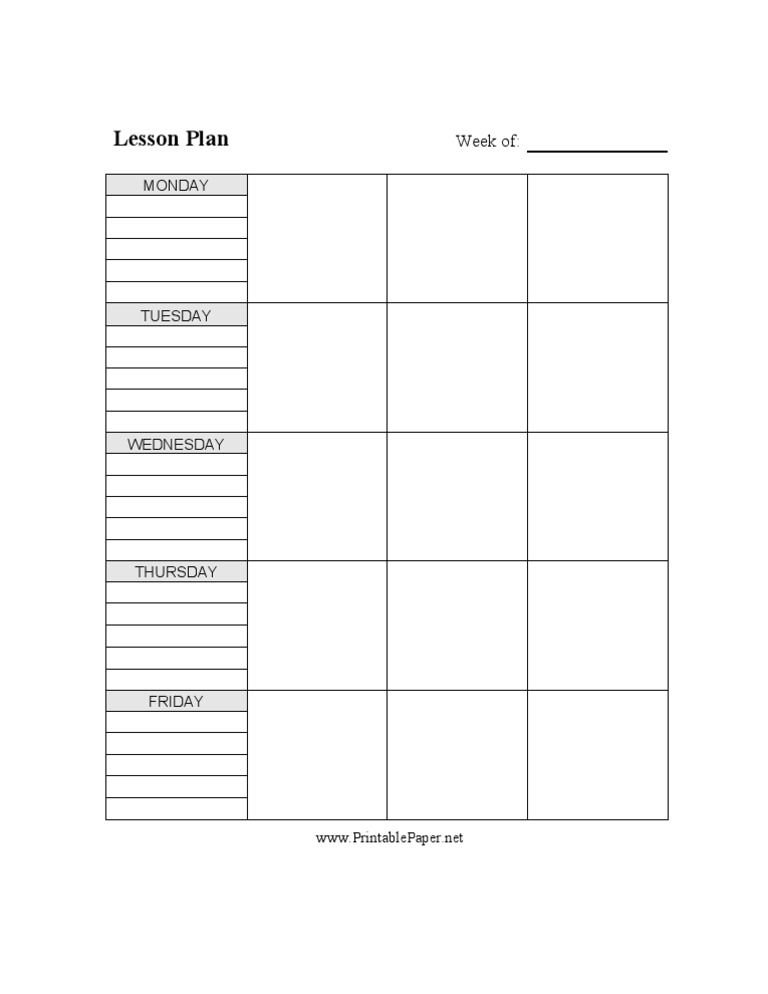 Lesson Plan Vertical | PDF