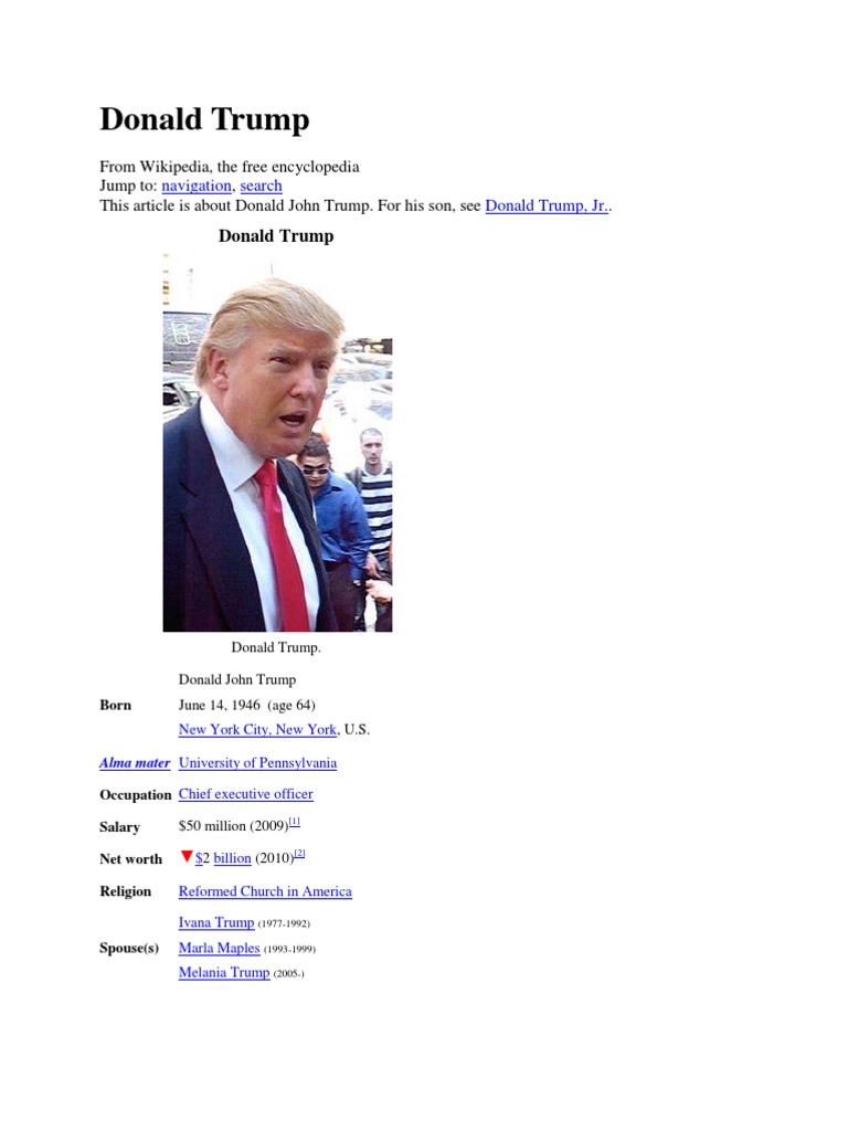 Donald Trump | PDF