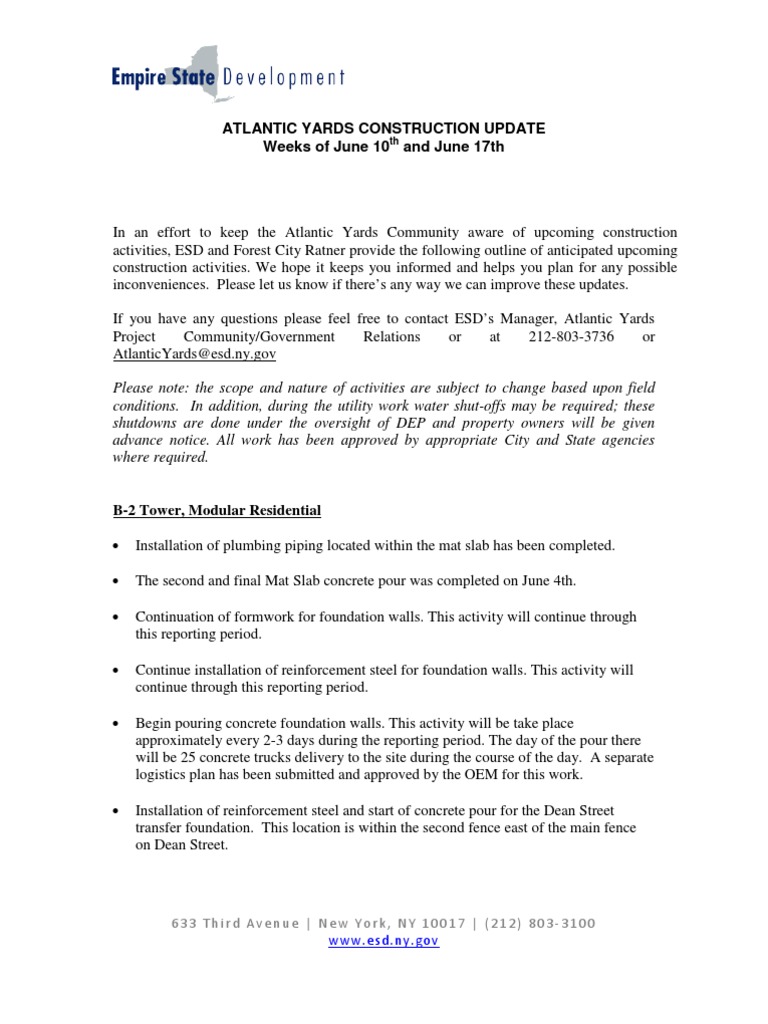 AY Construction Alert 6-10-2013 | PDF