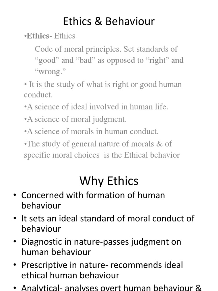 Ethics & Behaviour | PDF | Morality | Perception