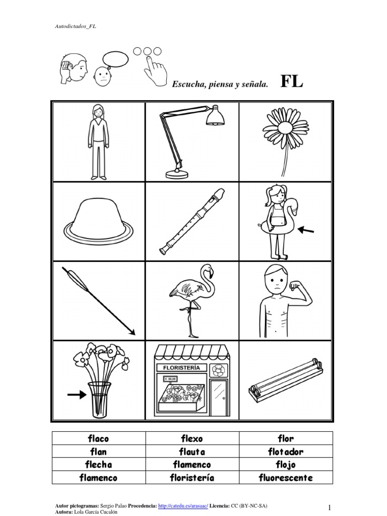 Autodictados de palabras con "fli" | PDF | Estudios de idiomas ...
