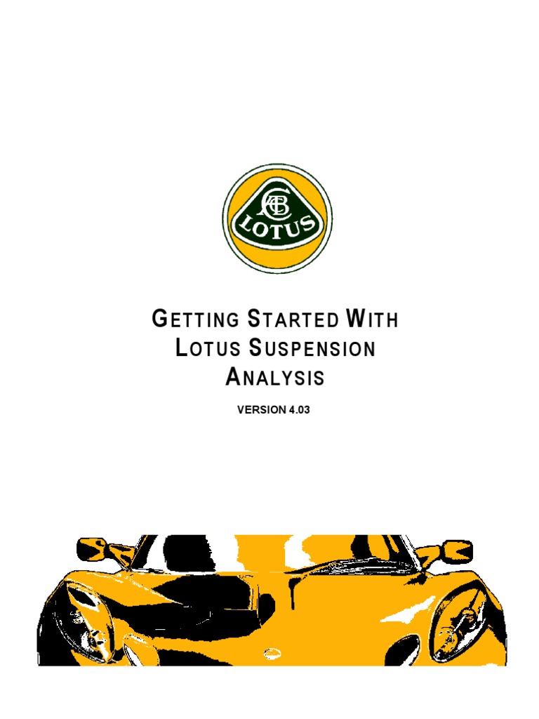 Getting Started With Lotus Suspension Analysis | PDF | Cartesian ...