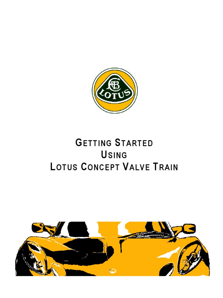Getting Started With Lotus Concept Valve Train | PDF | Simulation ...