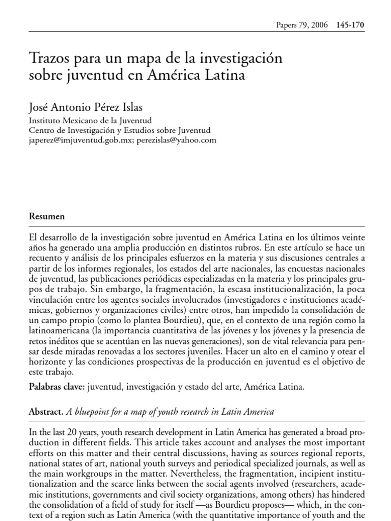 Investigación Juvenil en Latinoamérica | PDF