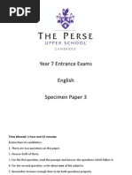 Cat4 Practice Test PDF Year 7 | PDF