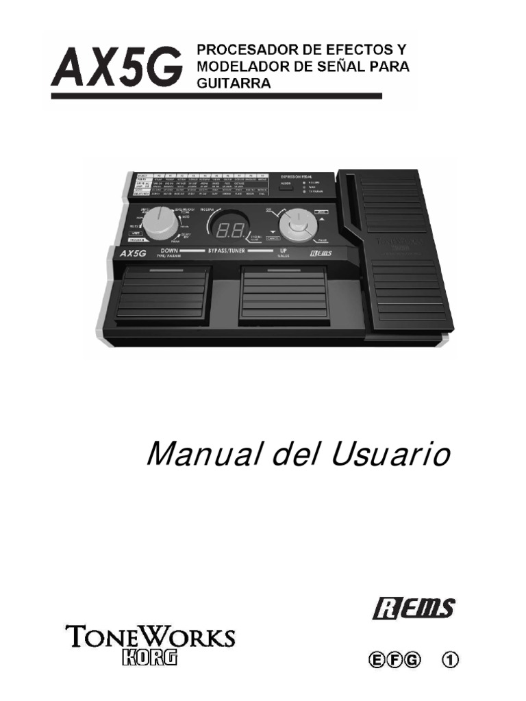 Korg AX5G | PDF | Diodo emisor de luz | Corriente eléctrica