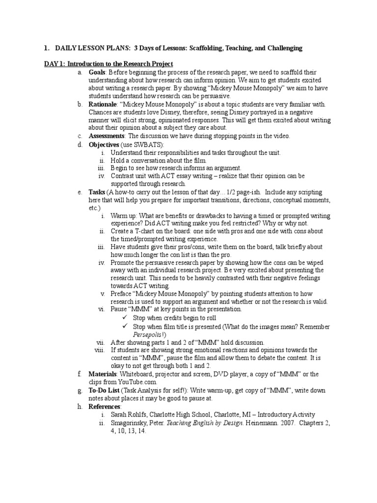 MGRU Lessonplanfinal | PDF | Citation | Plagiarism