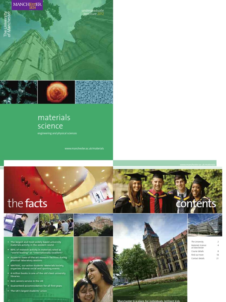 University of Manchester - Materials Brochure | Download Free PDF ...