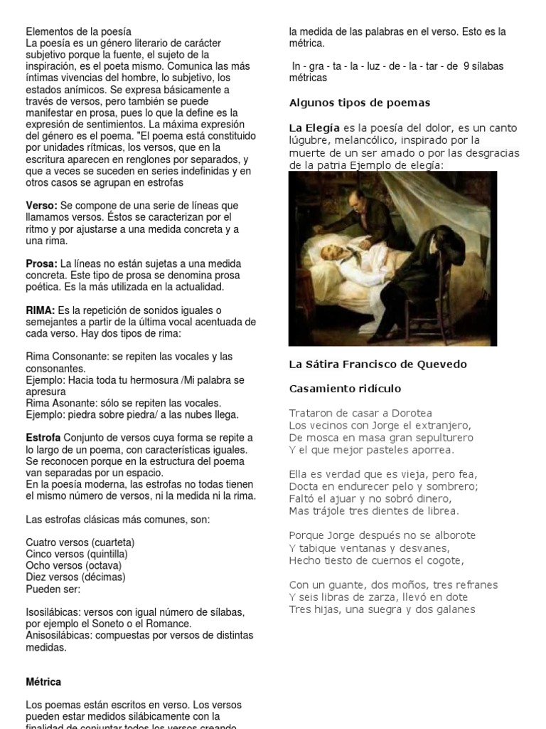 Elementos Esenciales de la Poesía | PDF | Rima | Poesía