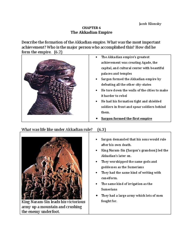 Chapter 6 Guide For Notes | PDF | Mesopotamia | Sumer