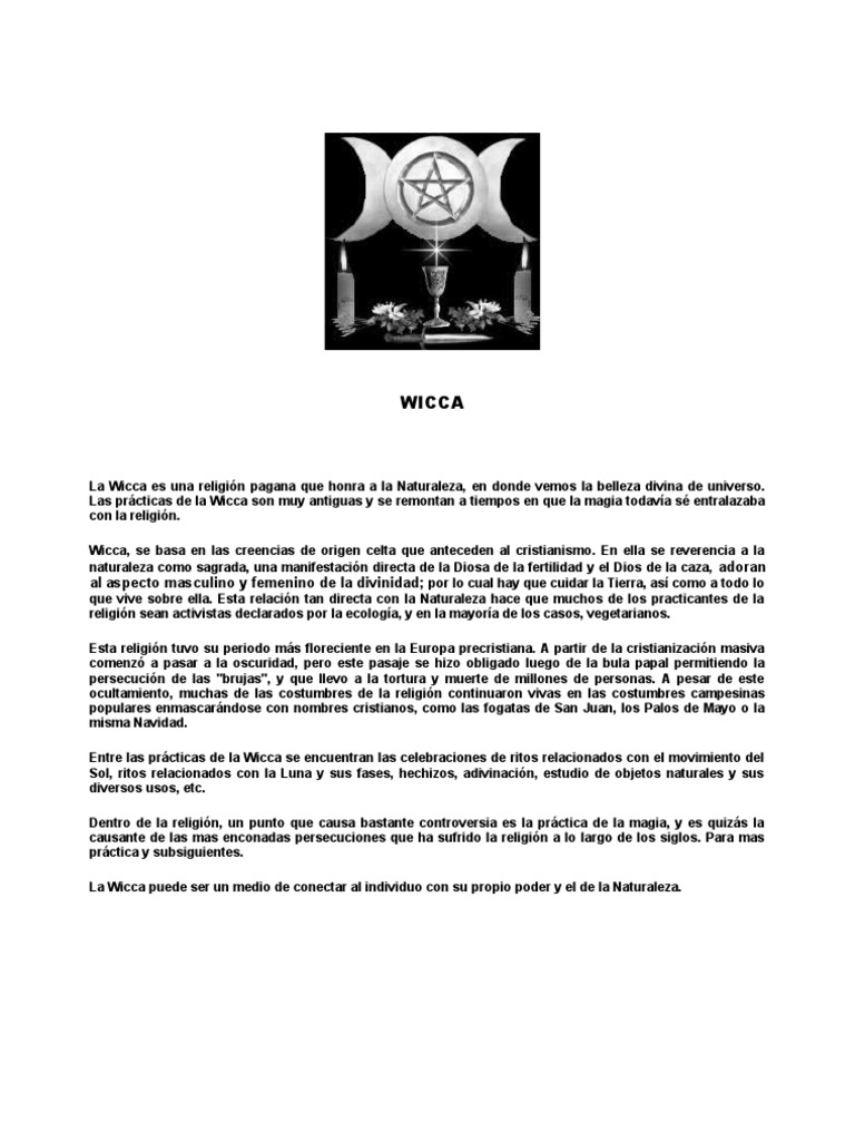 Introducción a la Religión Wicca | PDF | Brujería | Religión y creencia