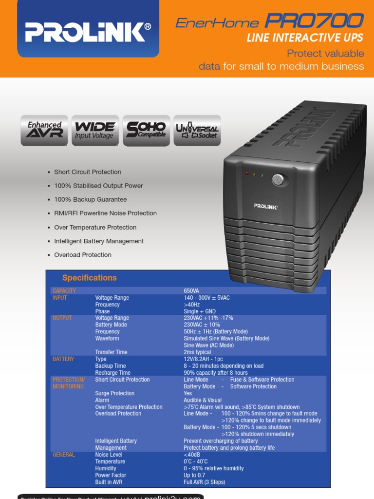 Line Interactive Ups: Protect Valuable Data | PDF