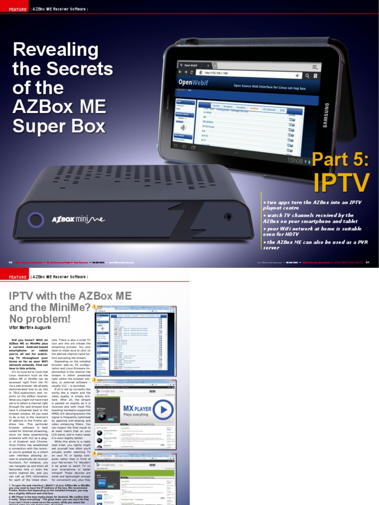 Azbox Me | PDF | Iptv | Android (Operating System)