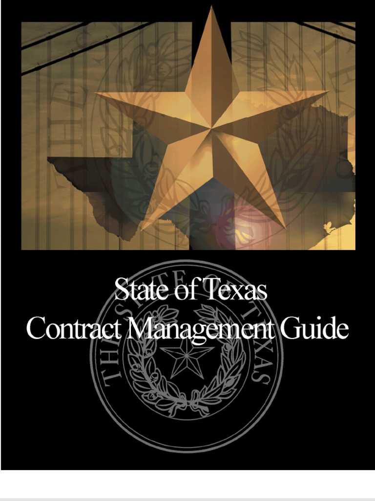 Contract Management Guide (Texas) | PDF | Request For Proposal ...