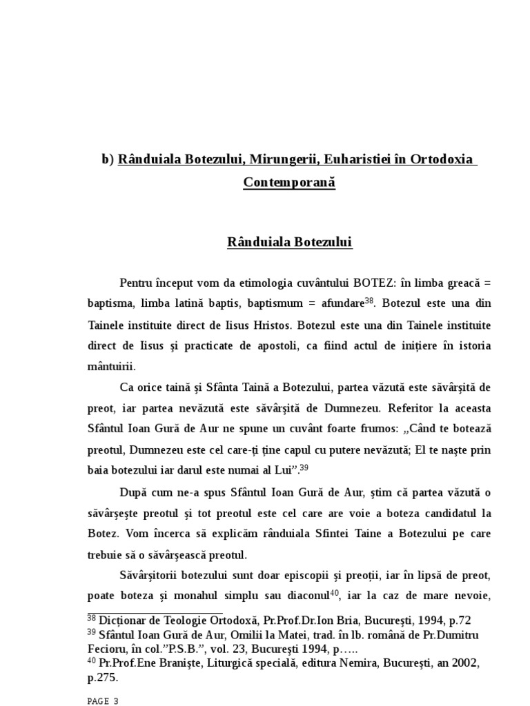 Taina Botezului | PDF