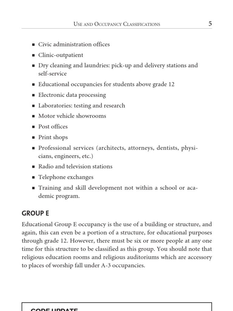 Building Use & Occupancy Guide | PDF | Business