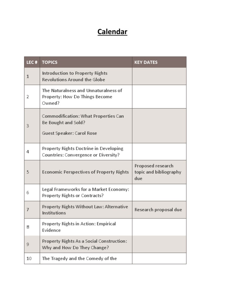Understanding Property Rights Dynamics | PDF