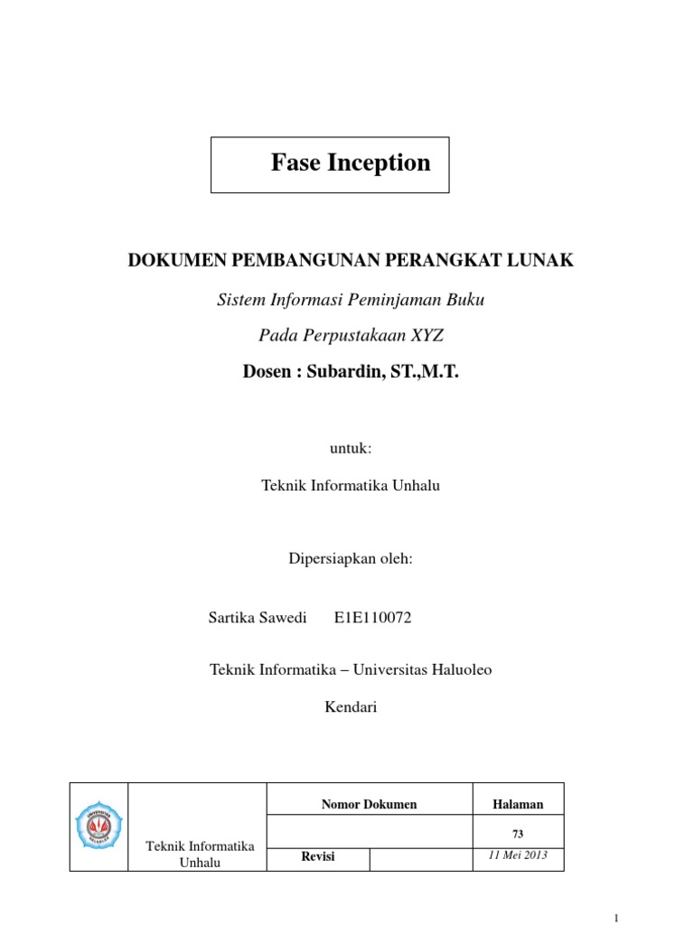 SRS Sistem Informasi Perpustakaan | PDF