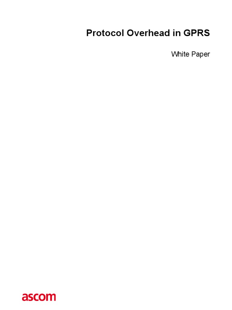 GPRS Protocol Overhead | PDF | Computers